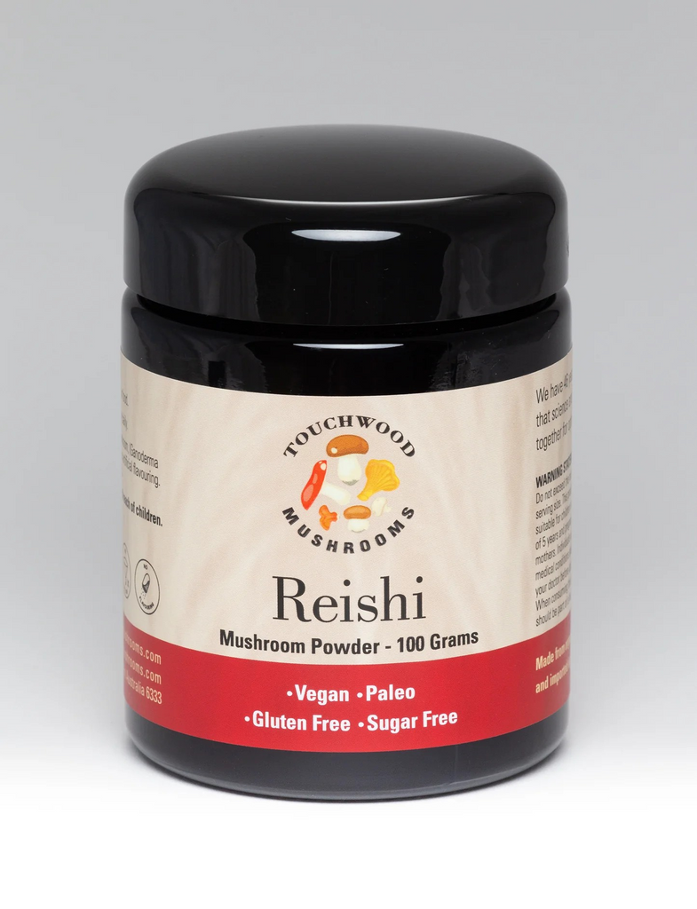 Touchwood Mushrooms Organic REISHI Mushroom Powder - 100g CALMING, REL ...