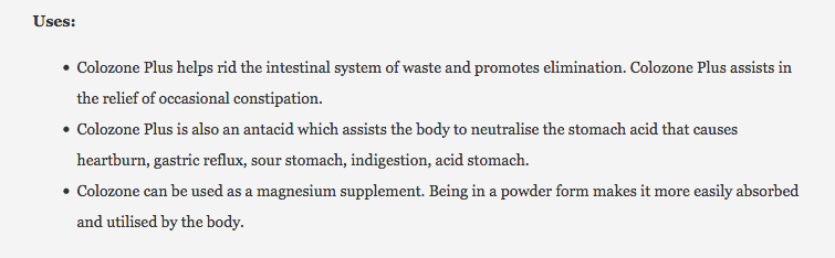 Markwell Nutrition ColoZone Plus 100g Relieve Occasional Constipation ...